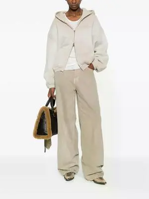 Alexander Wang Crystal Washed Terry Zip Hoodie