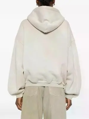 Alexander Wang Crystal Washed Terry Zip Hoodie