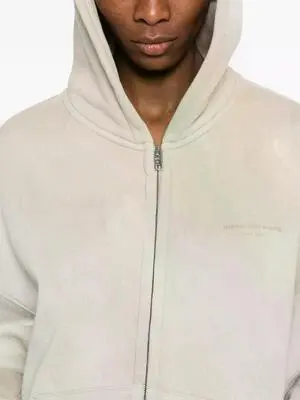 Alexander Wang Crystal Washed Terry Zip Hoodie