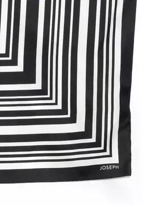 JOSEPH Kenza Striped Scarf - Black