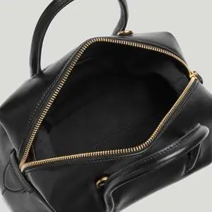 DEMELLIER The Stockholm Bag - Black Fine Grain