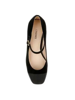 L'Agence Lilles Platform Pump - Black Suede