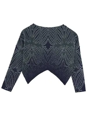 CIRCUS HOTEL Patterned Mesh Top