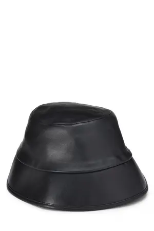 Chanel Lambskin Bucket Hat - Black