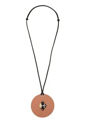 Hermès Acrylic Horn Necklace - Pink