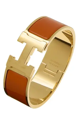 Hermès Clic-clac 'h' Bracelet - Orange