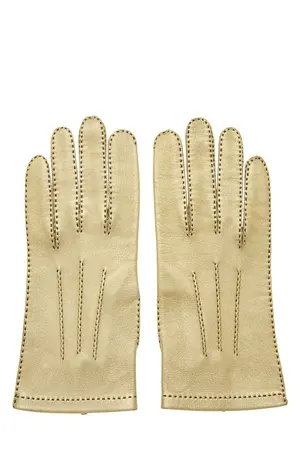 Chanel Lambskin Leather Gloves - Gold