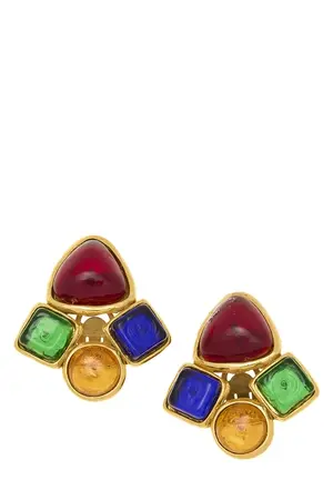Chanel Gripoix Earrings - Multi