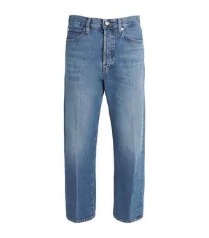 FRAME The Vertical Crop Straight Jeans