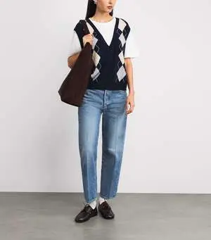FRAME The Vertical Crop Straight Jeans
