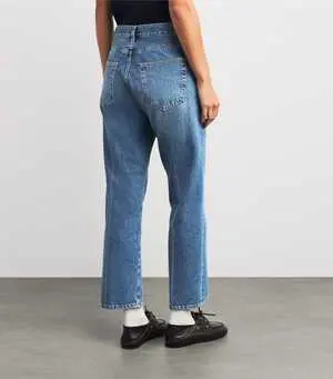 FRAME The Vertical Crop Straight Jeans