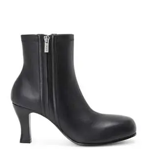 Loewe Leather Bobine Ankle Boots 75