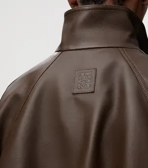 Loewe Calfskin Funnel-neck Jacket