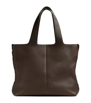 Bottega Veneta Leather Diago Tote Bag - Brown