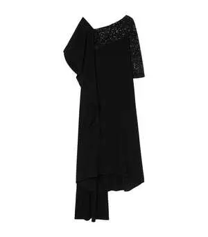Marina Rinaldi Sequin Embellished Crepe Maxi Dress