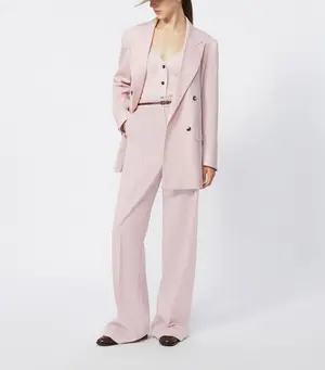 Max Mara Wool-mohair-silk Double-breasted Blazer