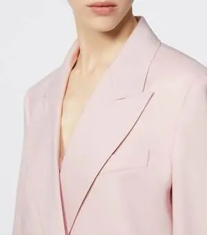 Max Mara Wool-mohair-silk Double-breasted Blazer