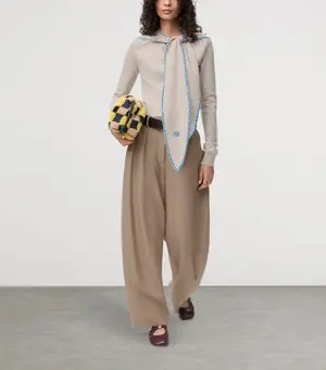 Loewe Wool-blend Barrel Double-pleated Trousers