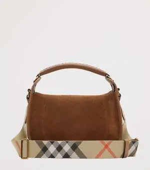 Burberry Small B Clip Messenger Bag - Brown