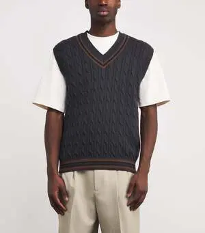 Rag & Bone Cotton Cable-knit Sweater Vest