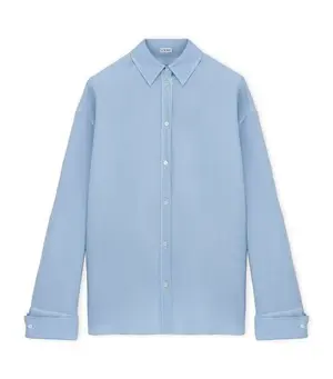Loewe Wool-silk Draped Shirt