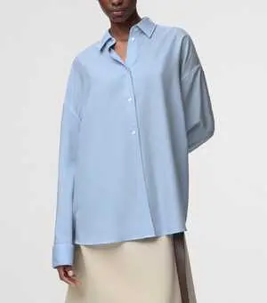 Loewe Wool-silk Draped Shirt