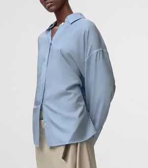 Loewe Wool-silk Draped Shirt