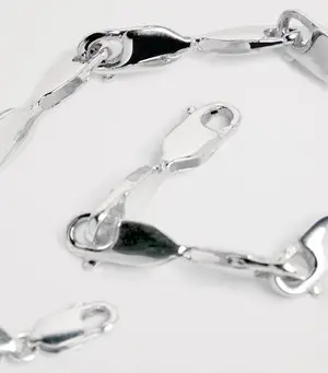 BLEUE BURNHAM Sterling Lobster Clasp Link Bracelet