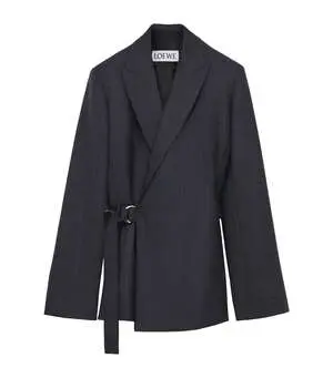 Loewe Tie Detailed Outerwear For Women
