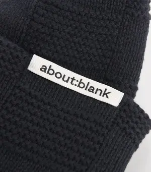 ABOUT:BLANK Cotton Knit Chequerboard Beanie