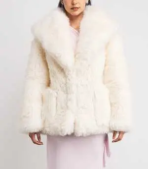 SELF-PORTRAIT Faux Fur Coat