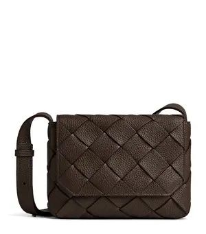 Bottega Veneta Intrecciato Diago Cross-body Bag - Brown