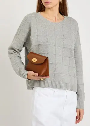 Mulberry Darley Grained Leather Pouch - Tan