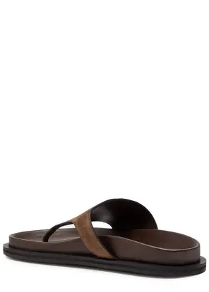 A.emery Imara Suede Flip Flops - Brown