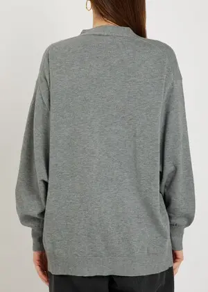 Good American Fine-knit Asymmetric Cardigan