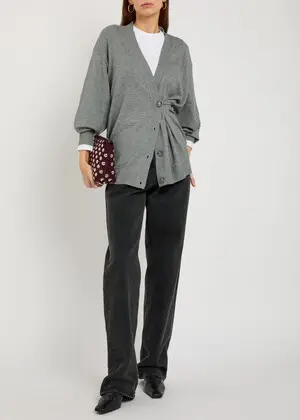 Good American Fine-knit Asymmetric Cardigan
