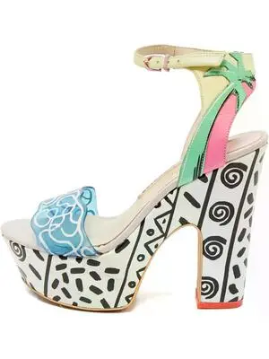 SOPHIA WEBSTER Jade Malibu Platform Sandals - White