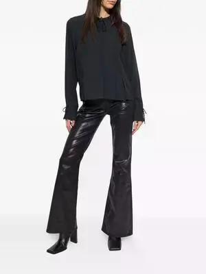 Rag & Bone Arden Pleated Blouse - Black