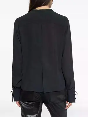 Rag & Bone Arden Pleated Blouse - Black