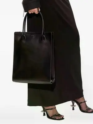 LIÉ STUDIO The Jane Patent Leather Tote Bag - Black