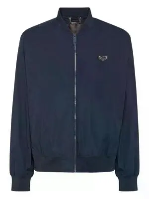 Philipp Plein Zip Nylon Bomber Jacket
