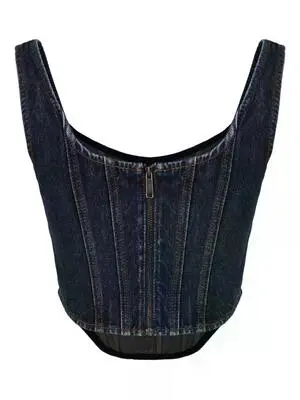 SELF-PORTRAIT Wide Strap Corset Top