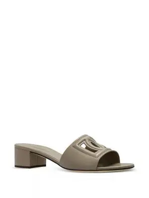 Dolce & Gabbana Cutout Block-heel Sandals - Neutrals