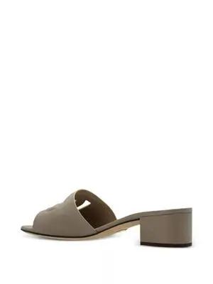 Dolce & Gabbana Cutout Block-heel Sandals - Neutrals