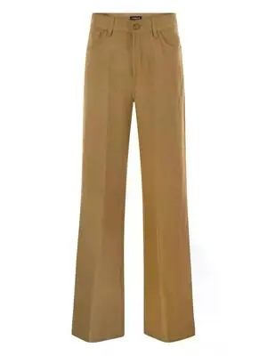 DONDUP Five-pocket Wide Leg Trousers - Brown