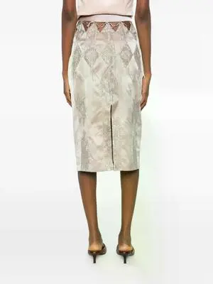 Botsí Lumiere Diamond-lace Midi Skirt