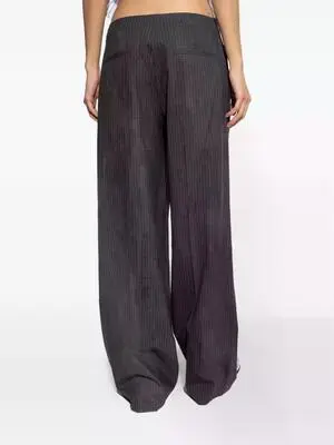 Rag & Bone Pinstripe Wide Leg Trousers