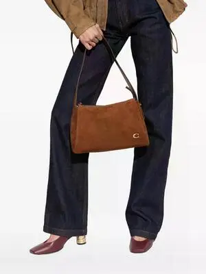 COACH Lola Initial Logo Zip Tote Bag - Brown
