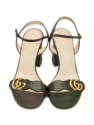 Gucci Gg Marmont Leather Sandals