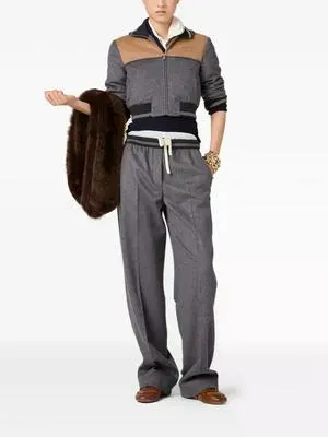 Miu Miu Straight Trousers With Elasticated Waistband